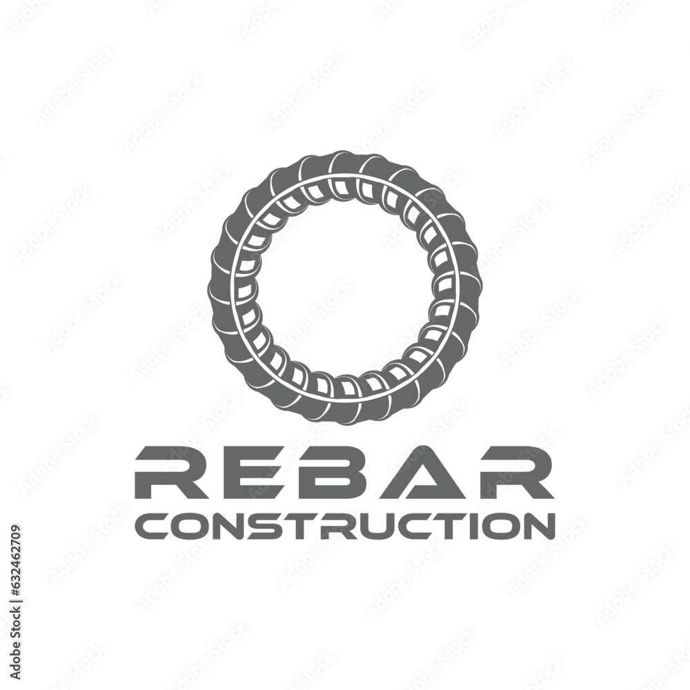 rebar logo design vector Stock Vector | Adobe Stock