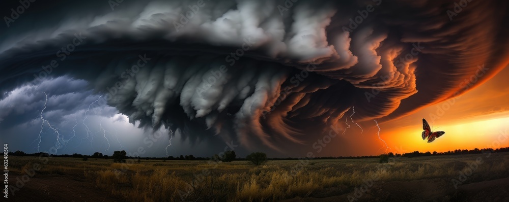The Butterfly Effect - Chaotic Weather Tornado with Butterfly - Chaos ...