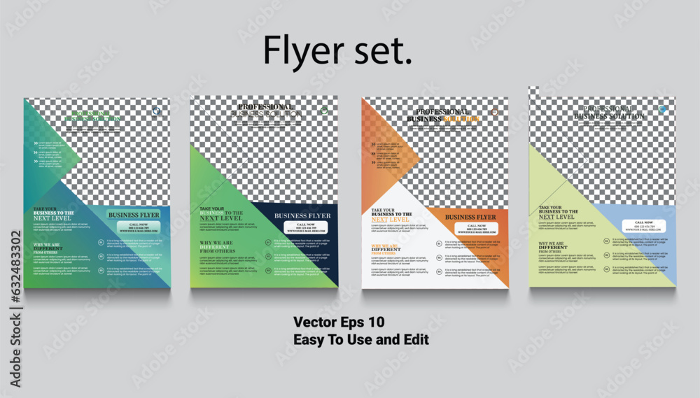 Business flyer. Modern and clean design for flyer or poster. Clean and ...