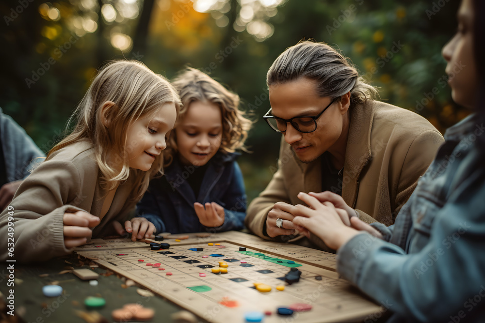 cozy and intimate photo of a same-gender couple and their children ...