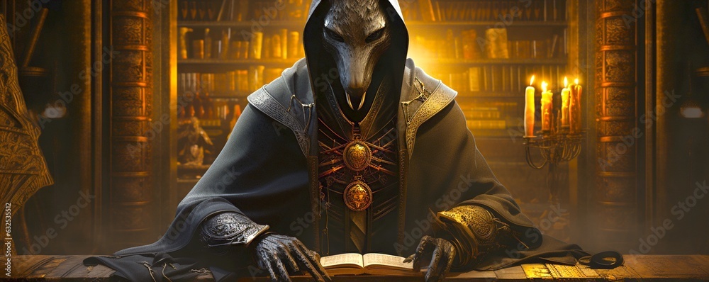 Guardian of the Afterlife - A Mysterious Portrait of Anubis, the Jackal ...