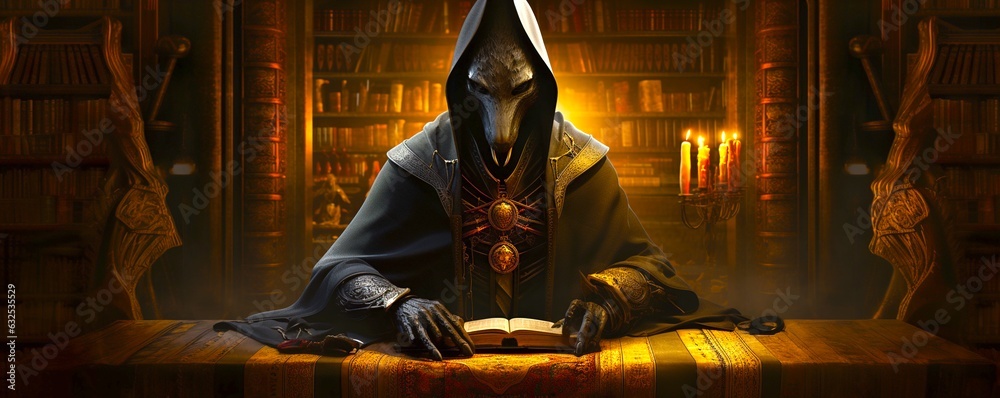 Guardian of the Afterlife - A Mysterious Portrait of Anubis, the Jackal ...