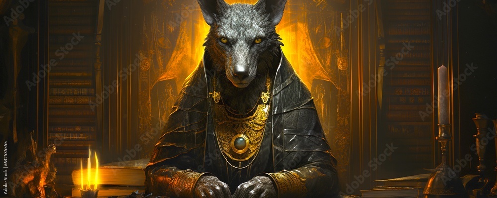 Guardian of the Afterlife - A Mysterious Portrait of Anubis, the Jackal ...