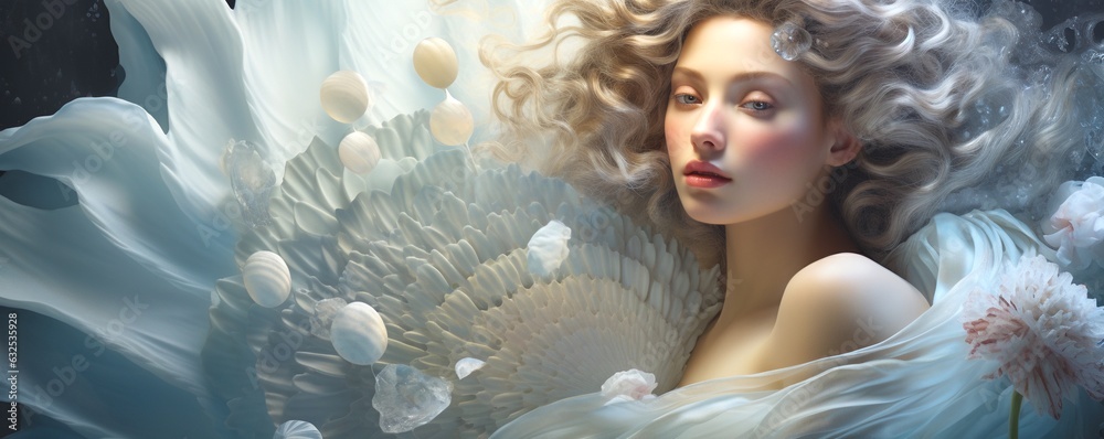 Birth of Beauty - Serene Portrait of Aphrodite, Greek Goddess of Love ...