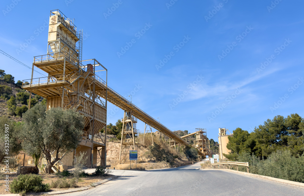 Chalk plant and ready mix concrete. Plant for production of cement and ...