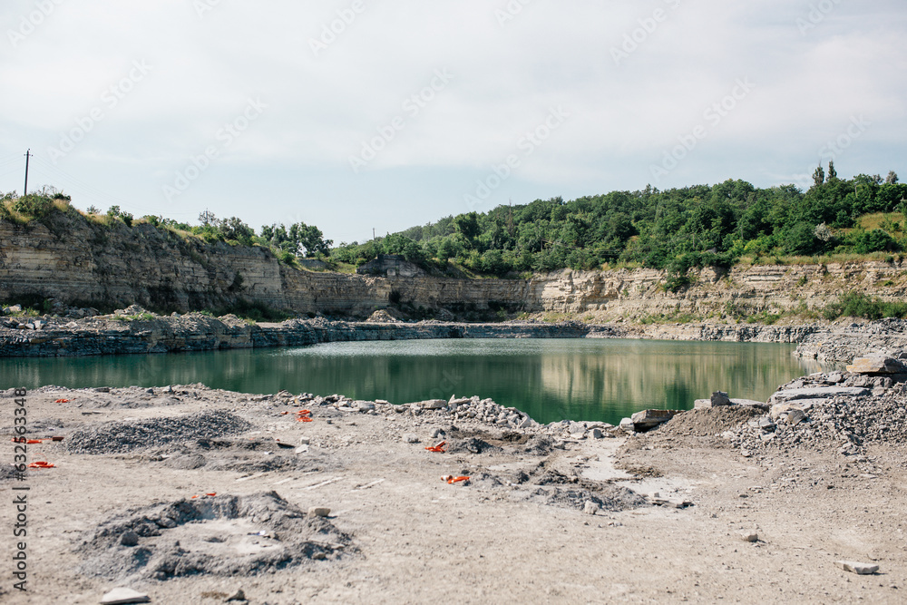 carrying out work in a quarry where minerals are extracted with the ...