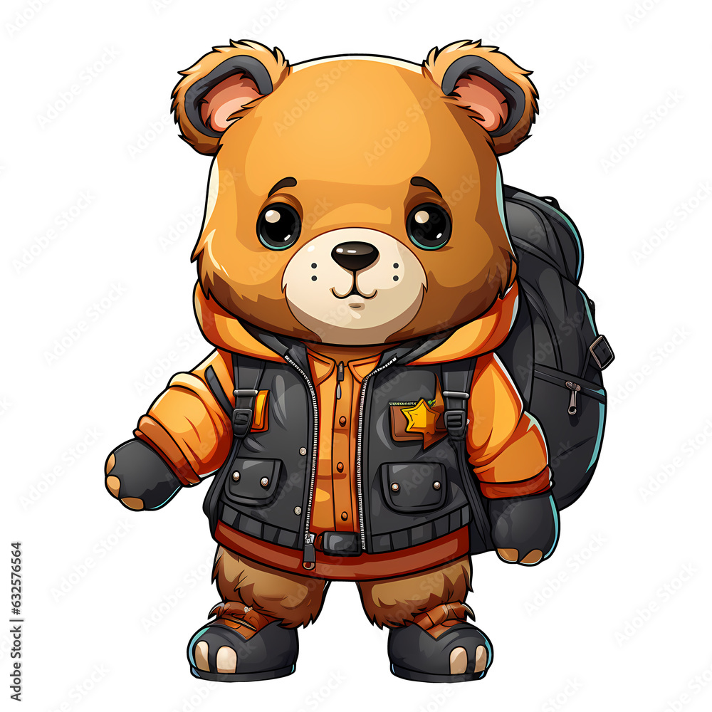 Cute Teddy Bear Back To School Clipart Illustration Stock Illustration ...