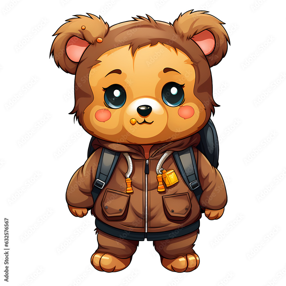 Cute Teddy Bear Back To School Clipart Illustration Stock Illustration ...