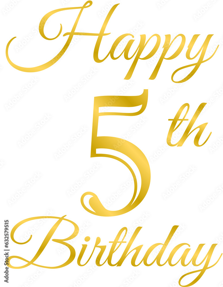 Happy birthday greeting card 5, birthday card, design, no background ...