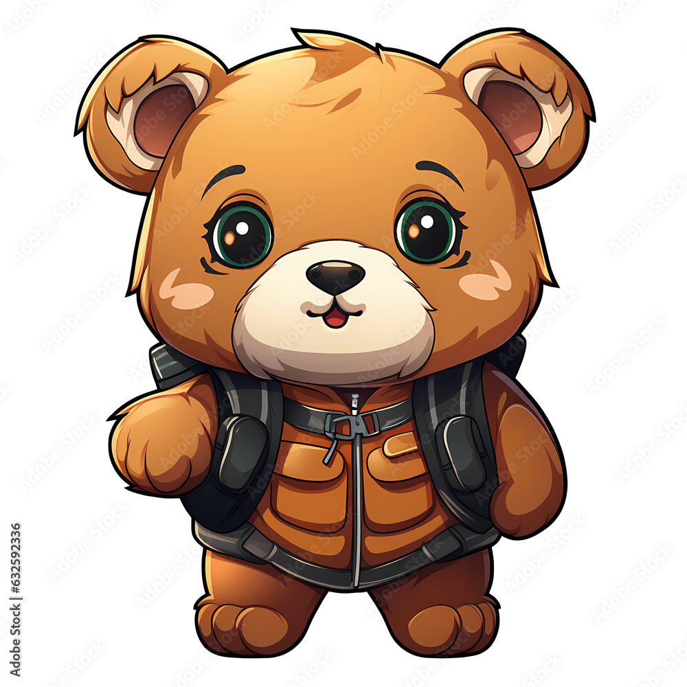 Cute Teddy Bear Back To School Clipart Illustration Stock Illustration ...