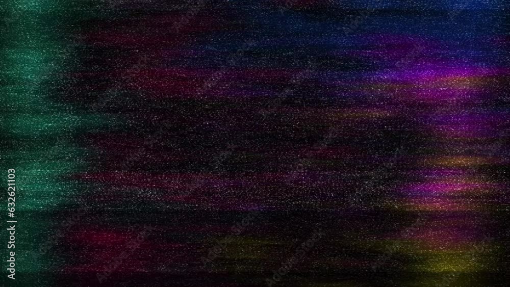 4K Visual video effects Glitch noise static television VFX stripes ...