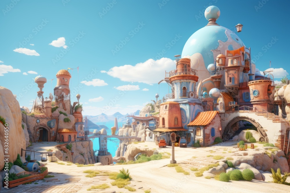 Realistic arena for warrior battles. Background for games. Digital ...