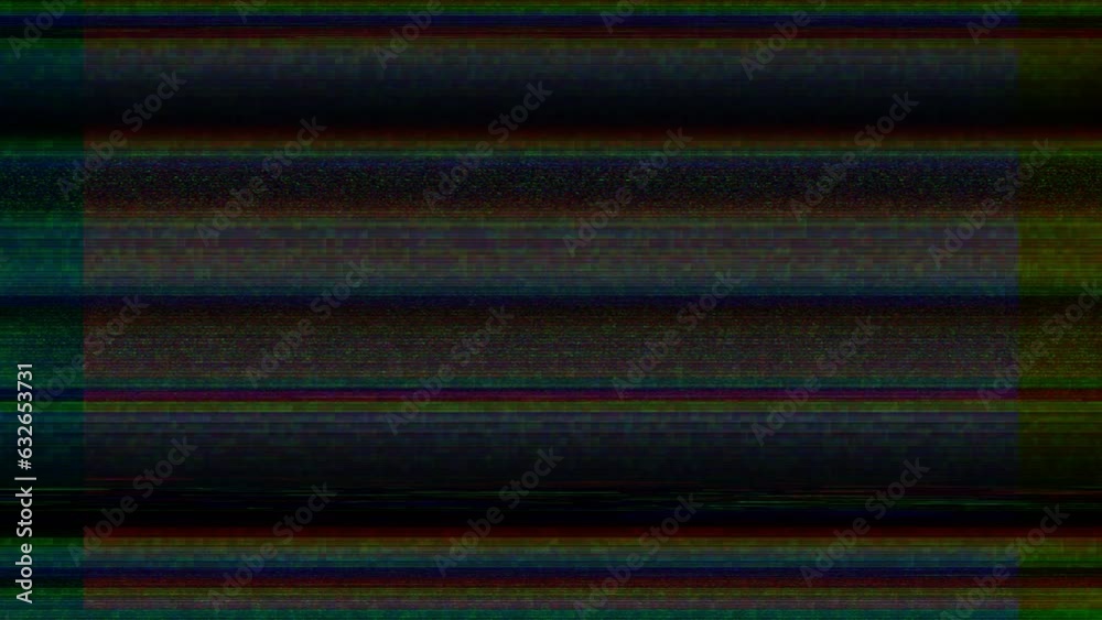 Old VHS Glitches Static Noise Background. TV Noise analog signal bad ...