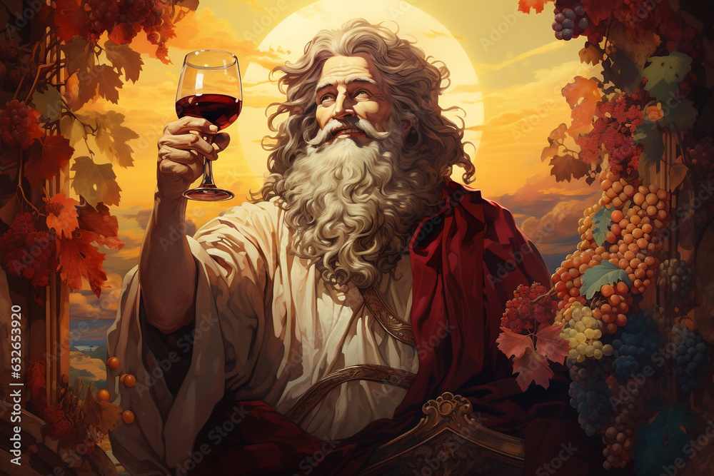 Dionysus Greek God Of Wine Drawing Dionysus/Bacchus. /Nthe Birth Of
