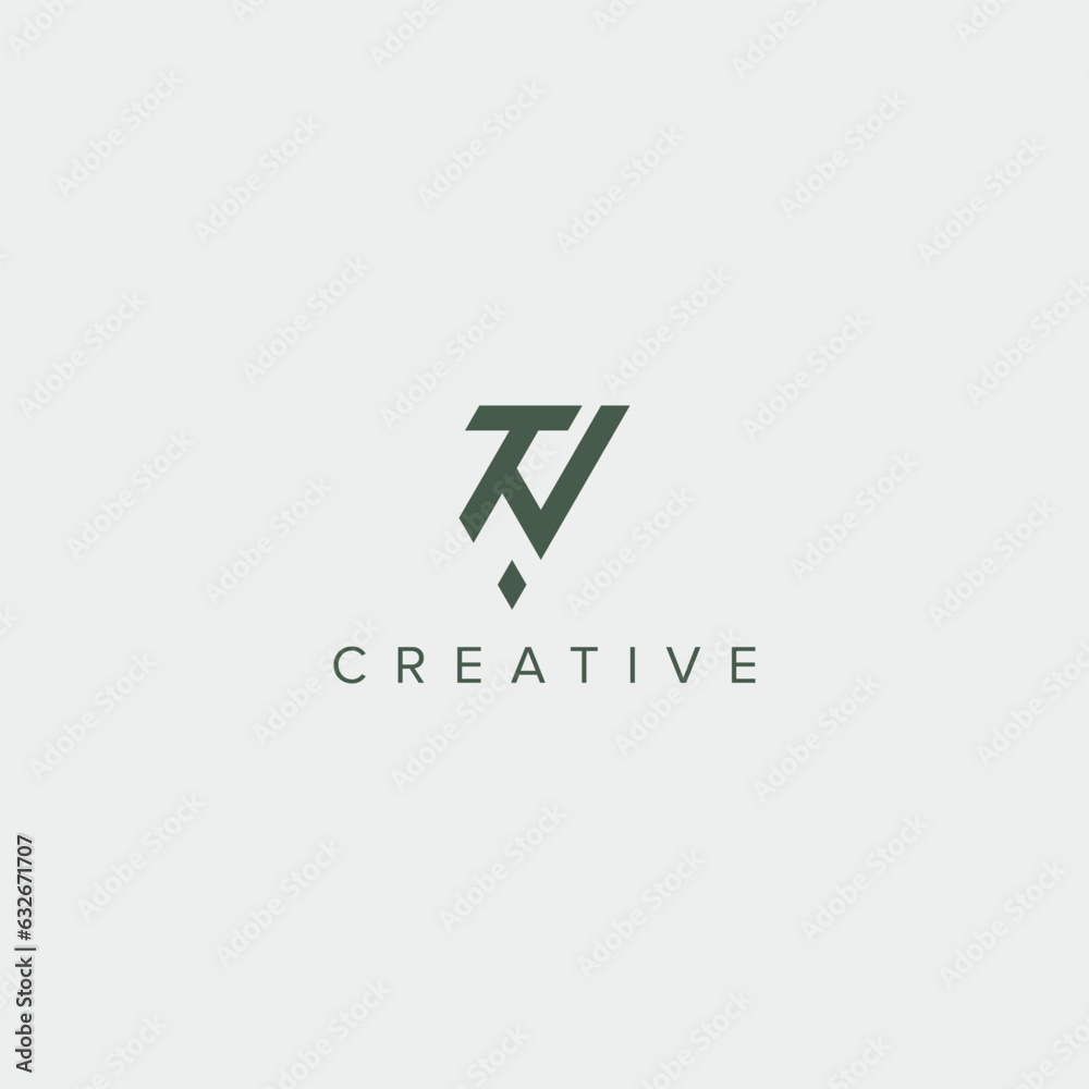 Modern unique letter TH HT logo design template - vector. Stock Vector ...