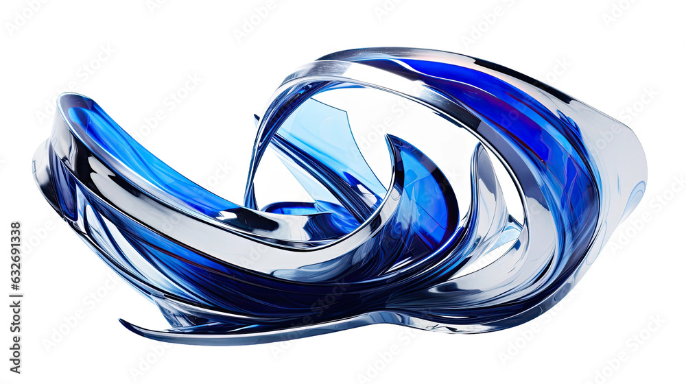 combining silver and deep blue in an abstract futuristic texture ...