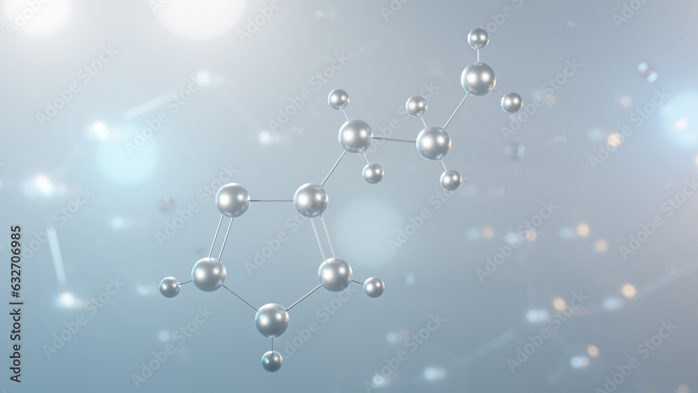 histamine molecular structure, 3d model molecule, neurotransmitter ...