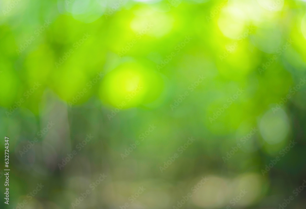 abstract bio green blur nature background trees lush foliage in the ...