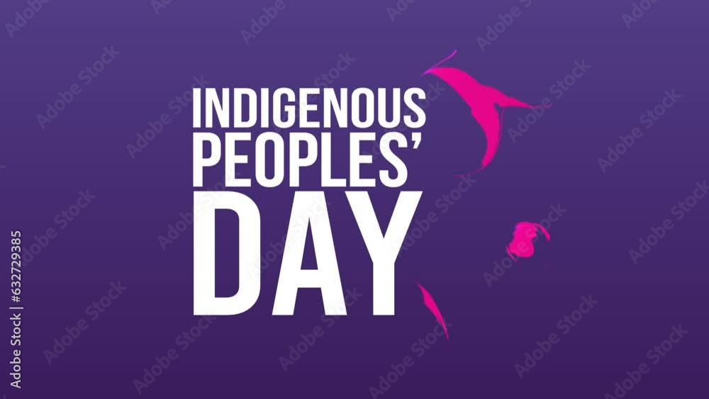 Indigenous Peoples Day. Inro animation. Holiday Animation. Loop footage ...