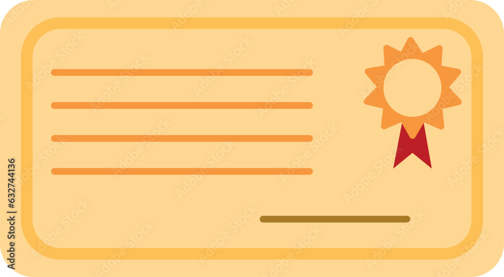 Vector certificate icon - award symbol. Certificate design, Certificate ...