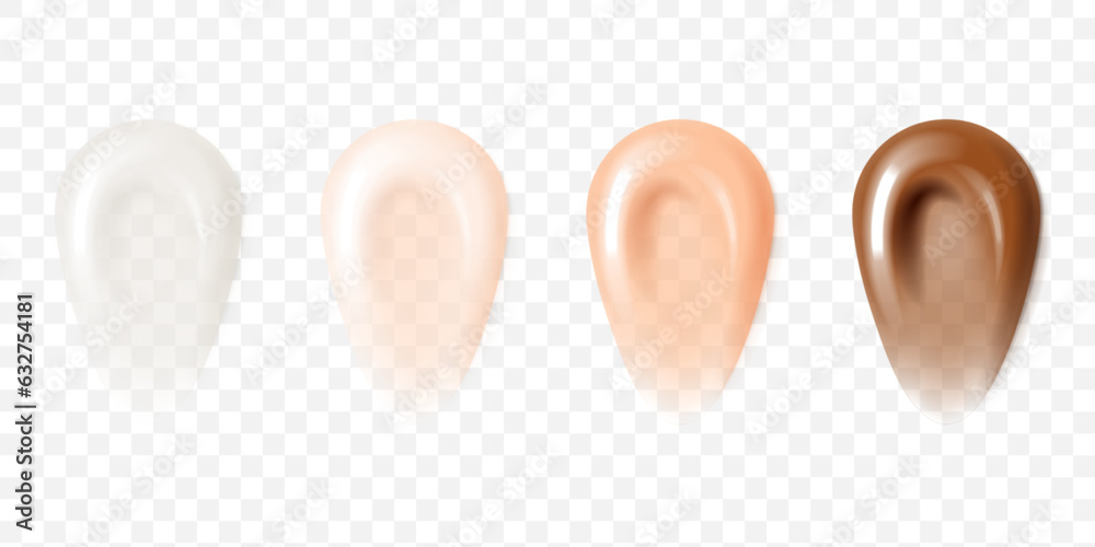 Skin cream mousse tonal makeup base texture display. Lotion mask, serum ...