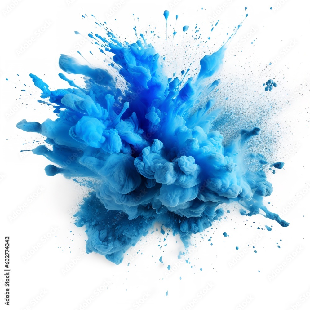 abstract yellow paint explosion isolated on white background png Stock ...
