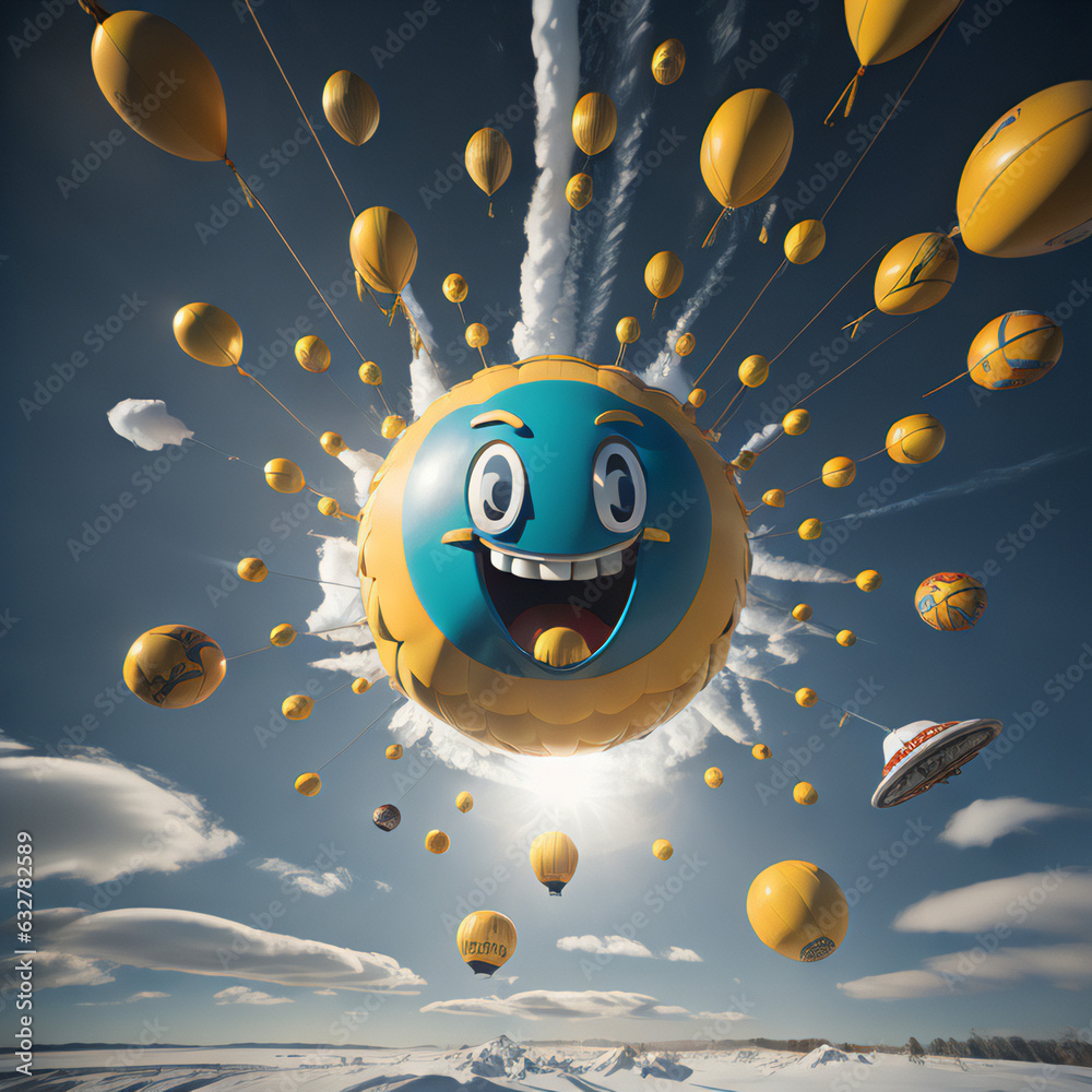 Funny emoji smiley vector creator set. Smiley emojis kit in funny faces ...