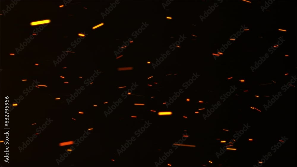 Burning ash from fire background. Sparks backdrop. Flickering abstract ...