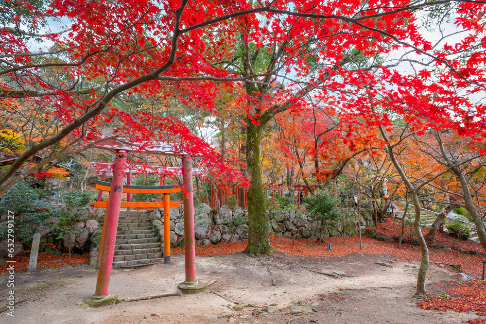 Fukuoka, Japan - Nov 30 2022: Homangu Kamado shrine located at Mt ...