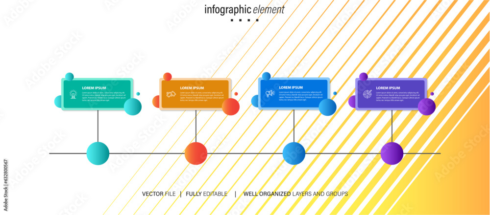 Growth opportunity infographic chart design template. Editable ...