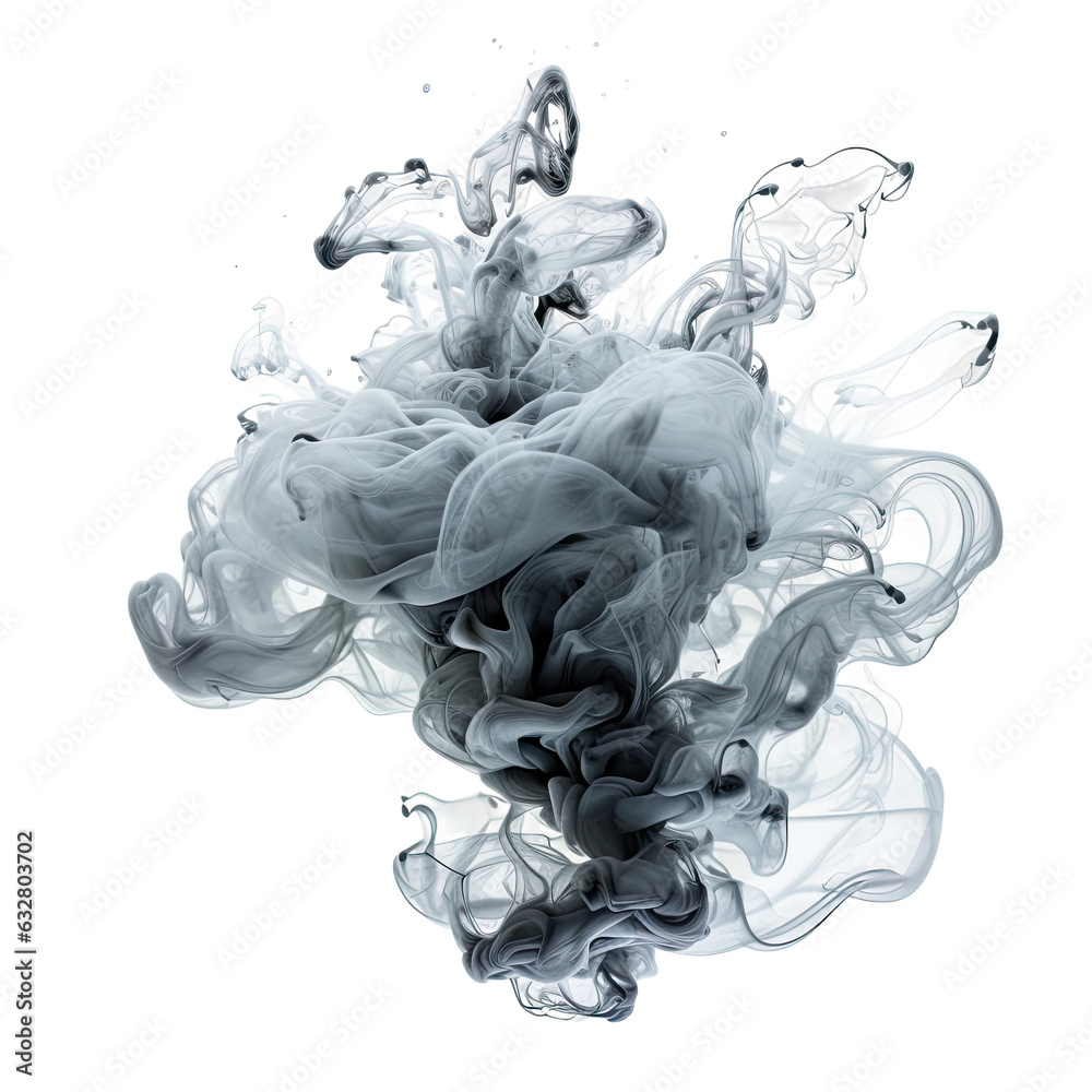 dripping liquid smoke frozen in an abstract futuristic 3d texture ...