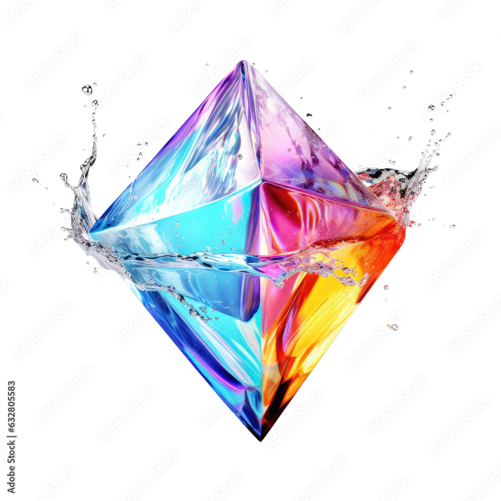 radiant prism liquid frozen in an abstract futuristic 3d texture ...