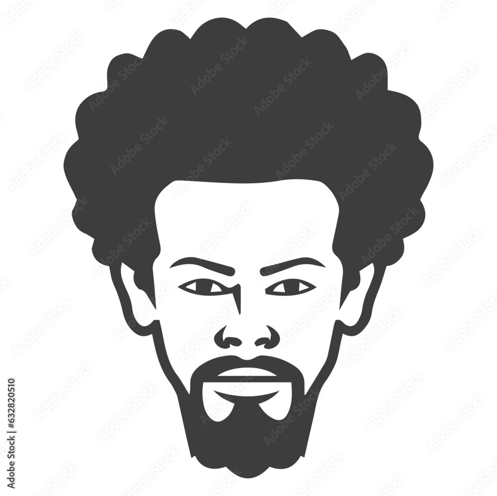 African Men Vector Afro Men Black Man Vector African American Black