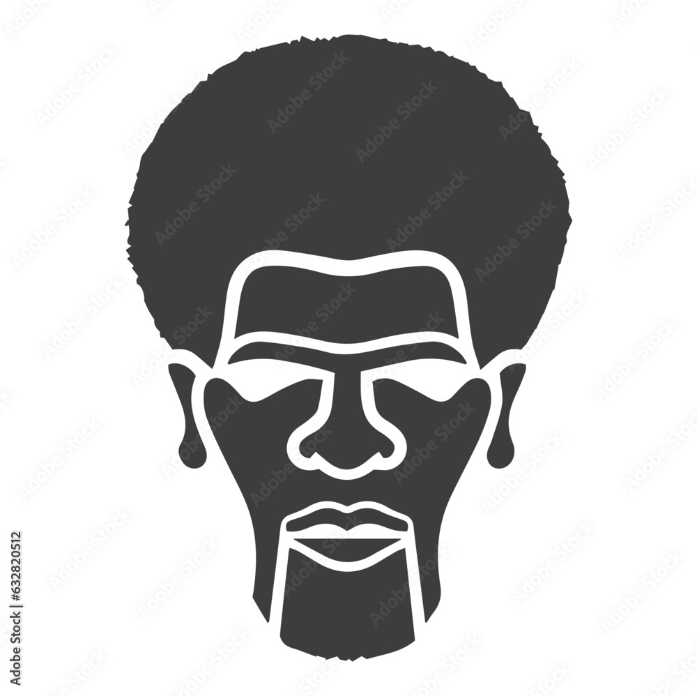 African Men Vector Afro Men Black Man Vector African American Black