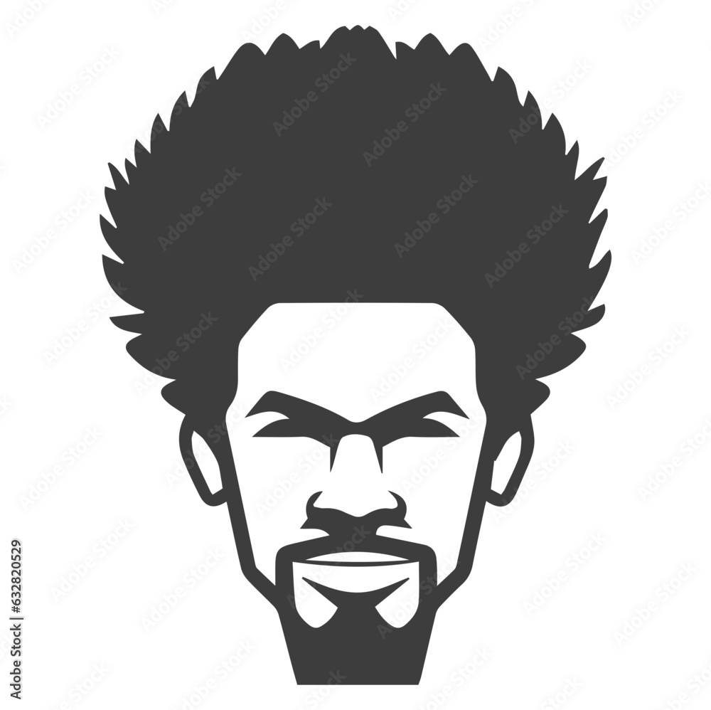 African Men Vector Afro Men Black Man Vector African American Black
