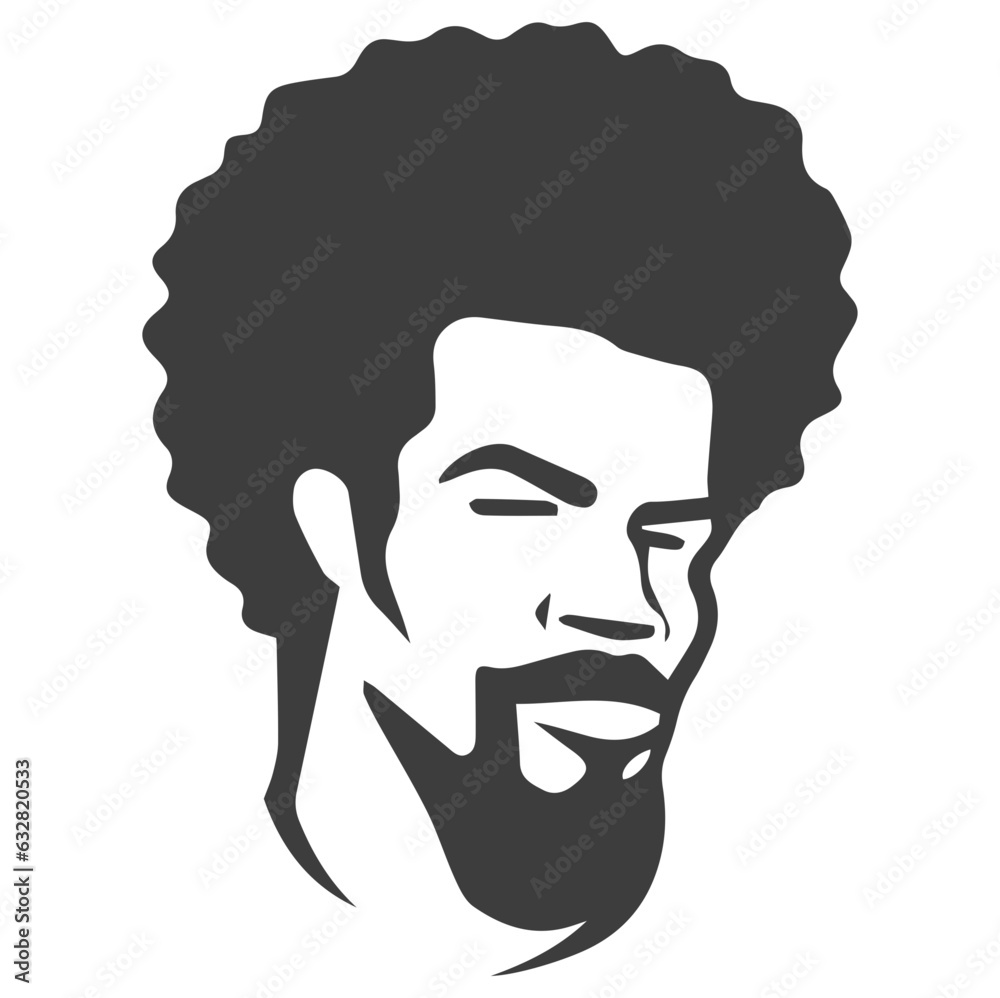 African Men Vector Afro Men Black Man Vector African American Black
