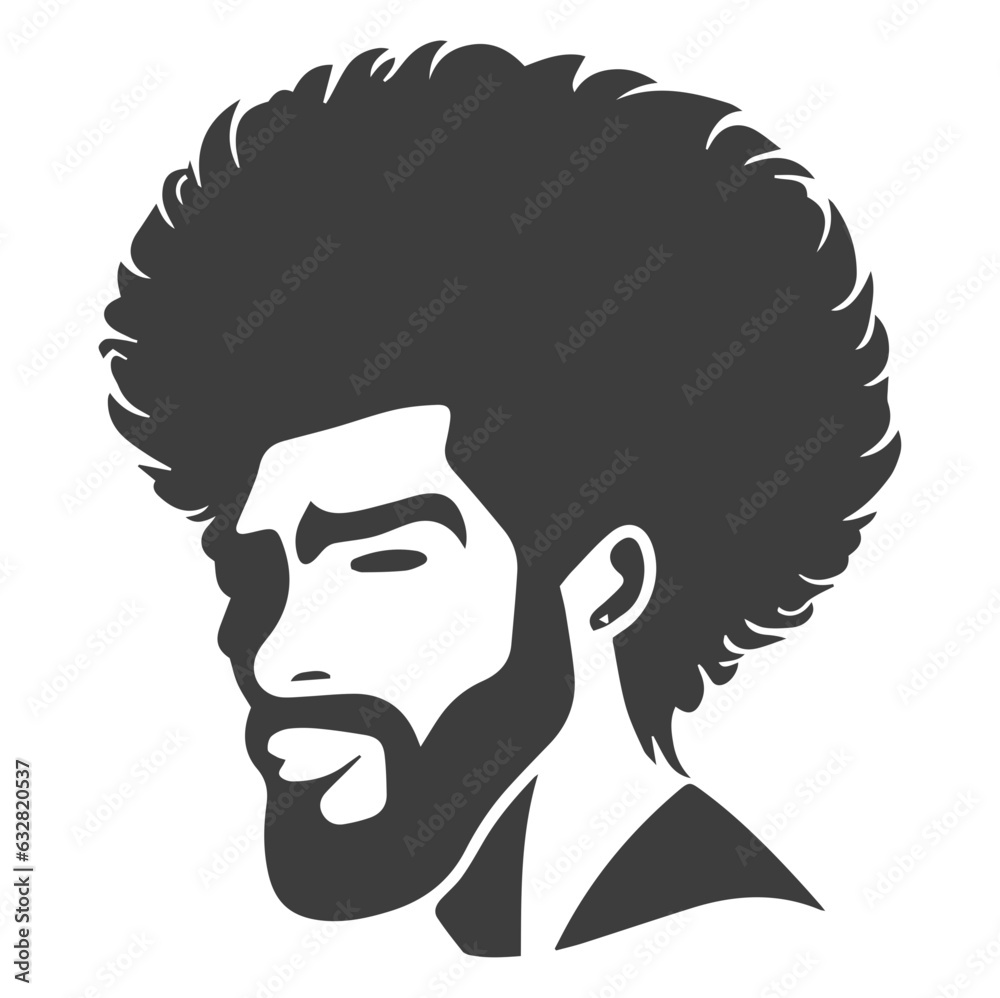 African Men Vector Afro Men Black Man Vector African American Black