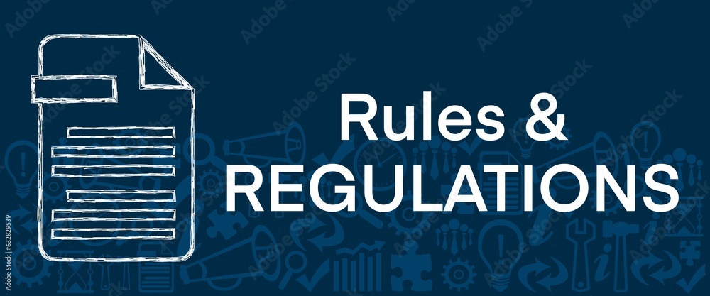 Rules And Regulations File Symbol Business Symbols Texture Blue Stock ...