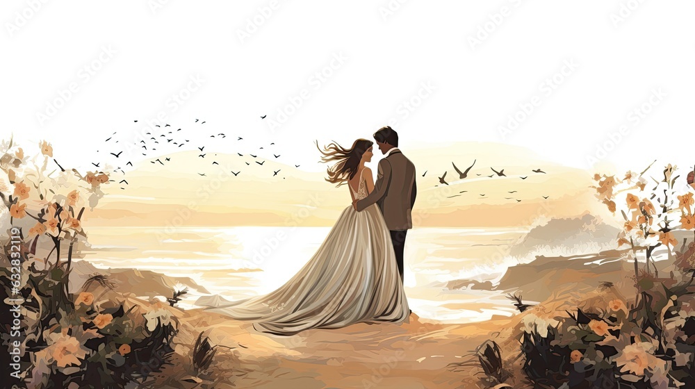 Wedding invitation, greeting card for an important occasion where the ...