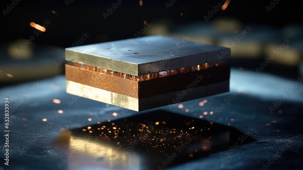 Conceptual diagram of room temperature superconductor material structure, future technology ...