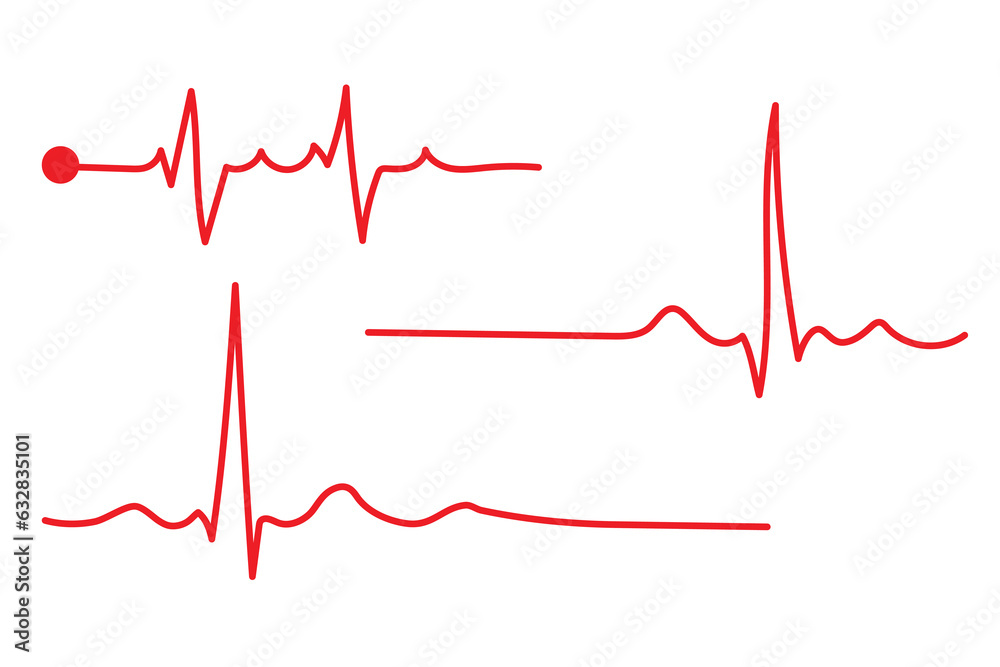 Ecg heart beat line icon symbol, Heart beat pulse hospital logo sign ...