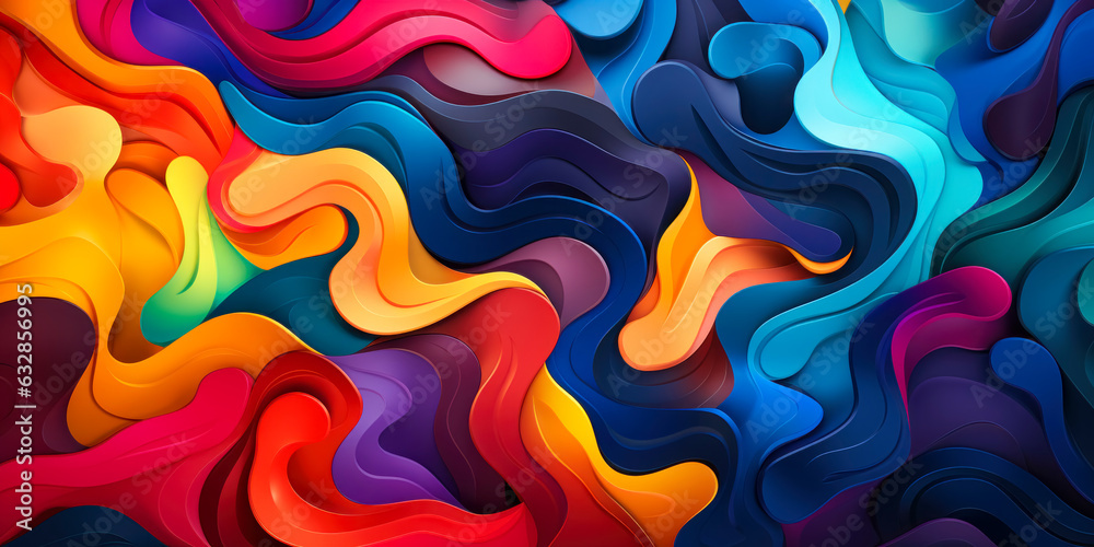 Diversity and inclusion concept. Abstract different shapes representing ...