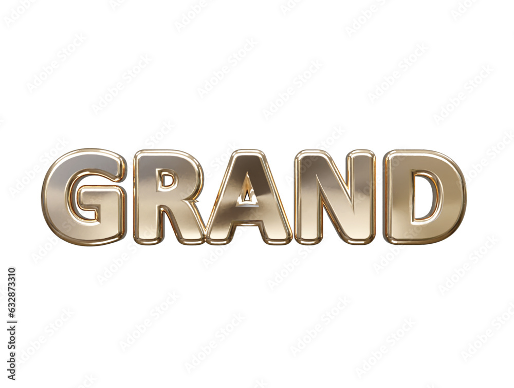 grand text effect vector transparent element Stock Vector | Adobe Stock