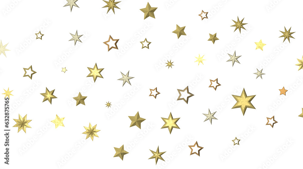 Galactic Christmas Descent: Enthralling 3D Illustration of Falling ...