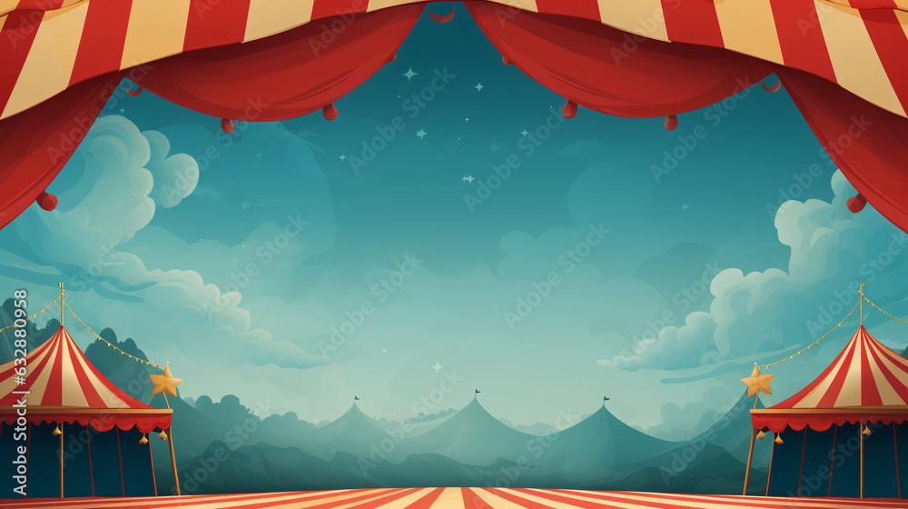 Circus frame background circus tent background Stock Illustration ...