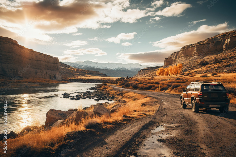 cross-country road trip, exploring scenic routes, national parks, and ...