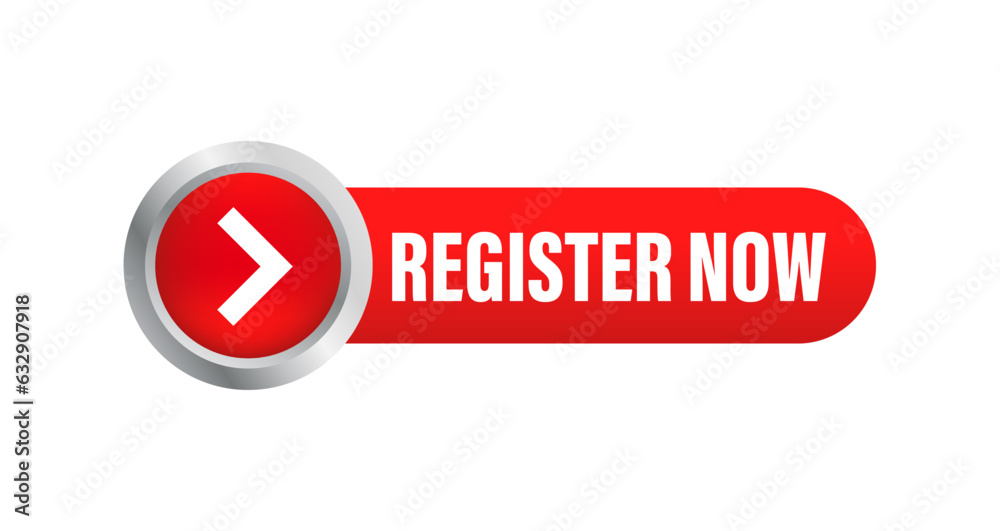 Vetor de Registration buttons are now in two versions with an arrow ...