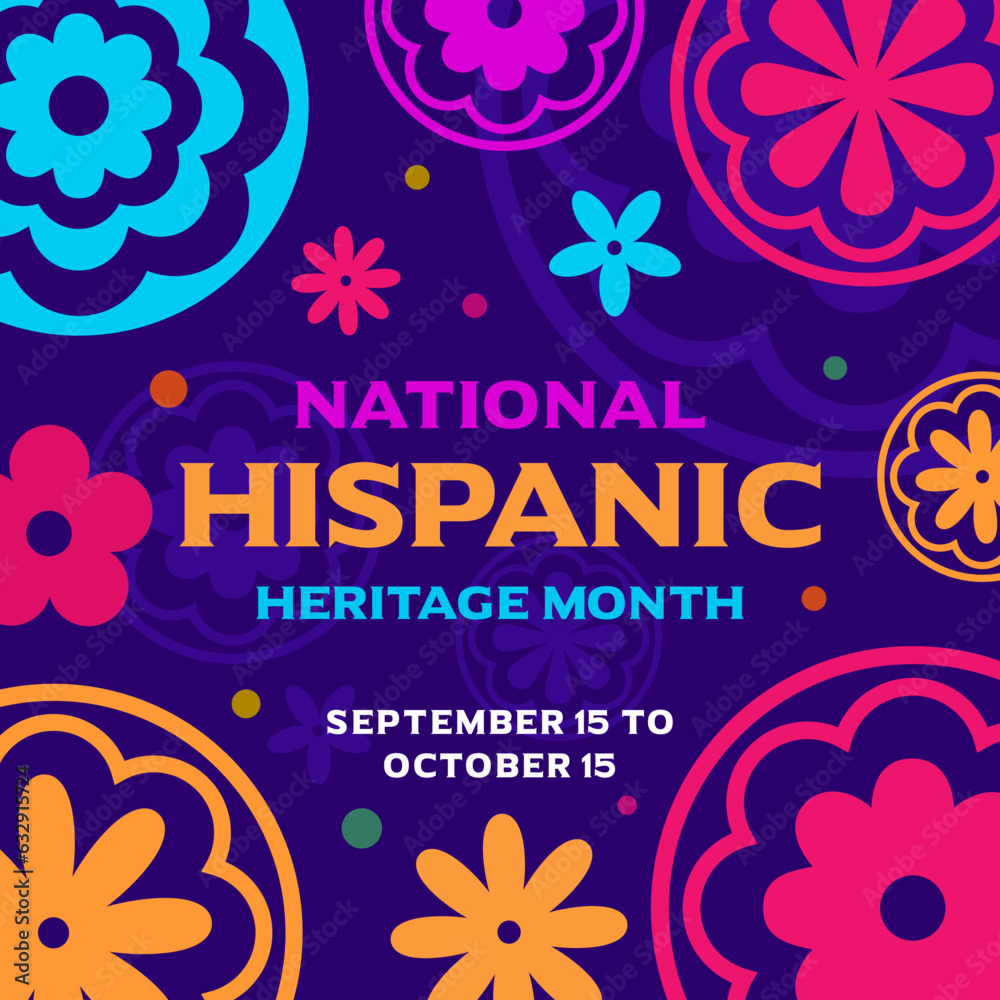 September 15 - October 15, Hispanic american heritage month, web banner ...