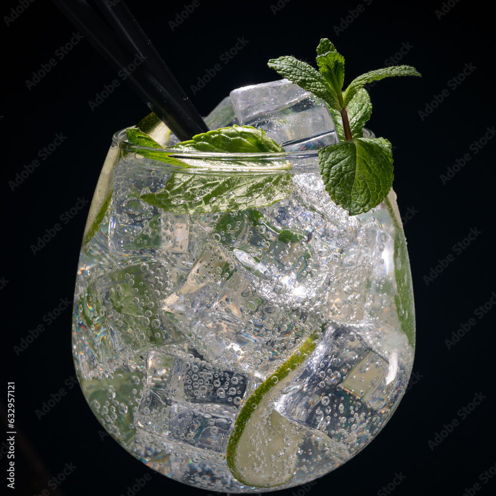 Mojito cocktail is a traditional and popular summer alcoholic or non ...