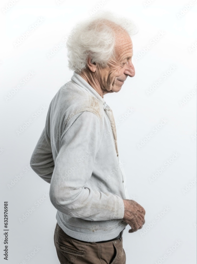 Lifestyle portrait photography of a man in his 70s attempting to ...